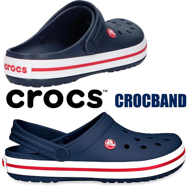 crocs（クロックス） crocs CROCBAND NAVY 11016-410 クロックバンド クロッグ ネイビー サンダル スライド ...