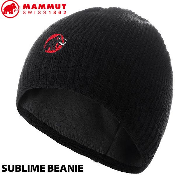 MAMMUT SUBLIME BEANIE BLACK 1191-01542-0001 マムート サブライム ビーニー 帽子 キャップ ニット ...