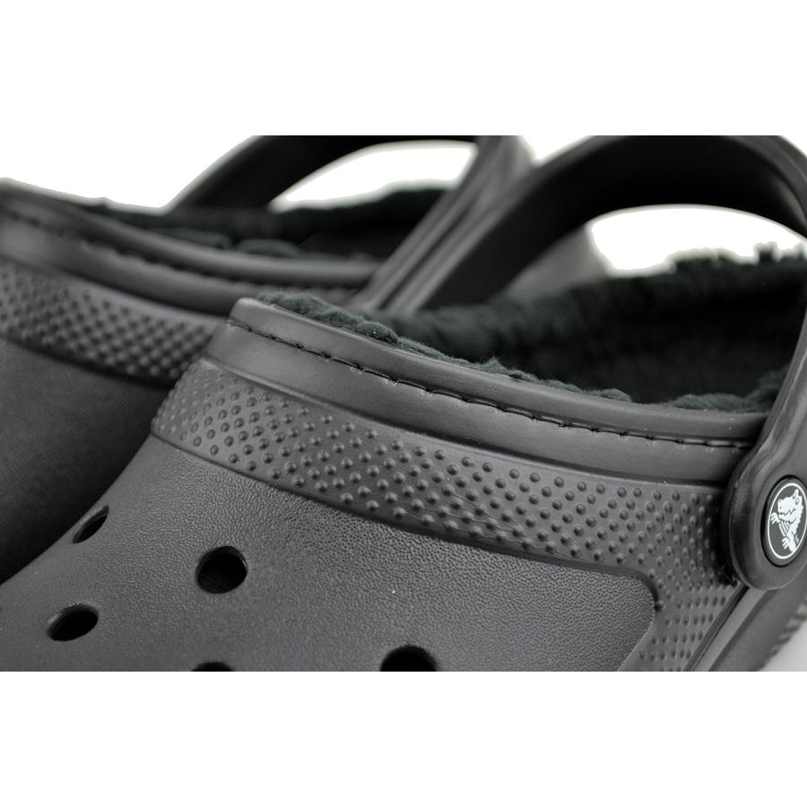 crocs（クロックス） crocs CLASSIC LINED CLOG BLACK/BLACK 203591-060 クラシック ラインド ...