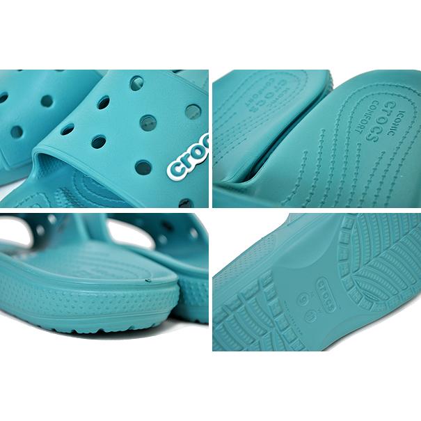 crocs CLASSIC CROCS SLIDE TURQ TONIC 206121-4st クロックス クラシック スライド ターコイズ ...