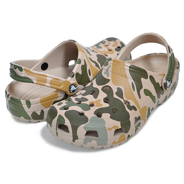 crocs（クロックス） crocs CLASSIC PRINTED CAMO CLOG CHAI/TAN 206454-2y6 クラシック ...