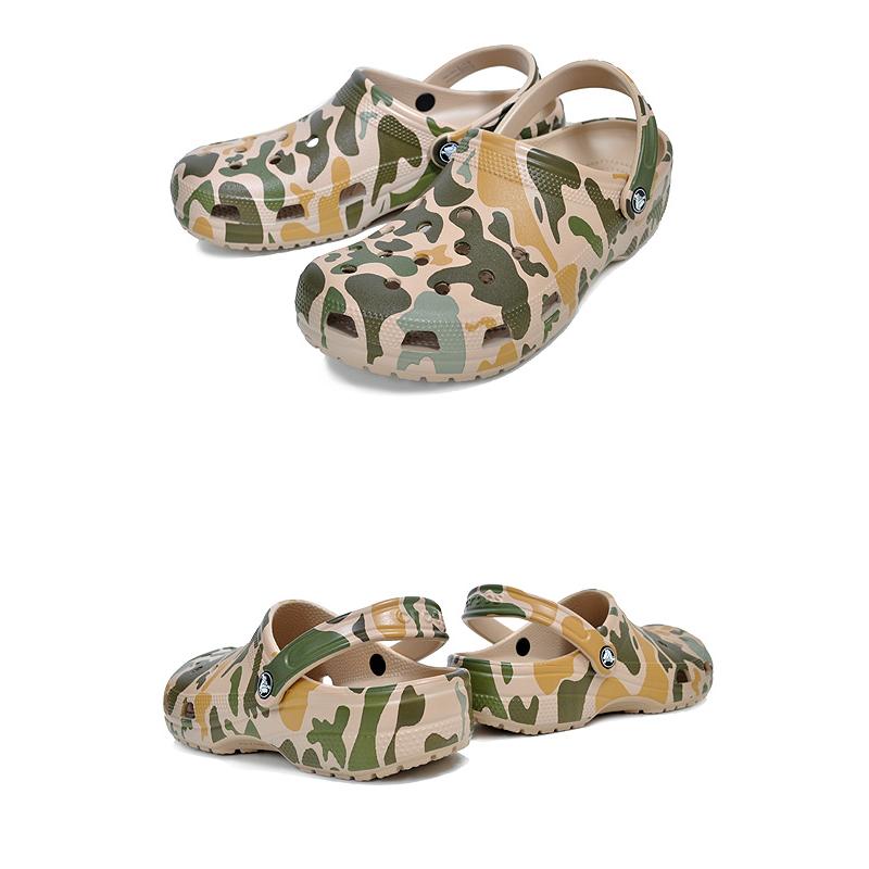 crocs CLASSIC PRINTED CAMO CLOG CHAI/TAN 206454-2y6 クロックス クラシック プリンテッド ...