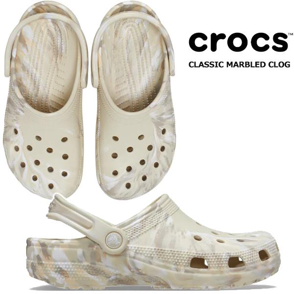 crocs（クロックス） crocs CLASSIC MARBLED CLOG BONE/MULTI 206867-2y3 クラシック ...