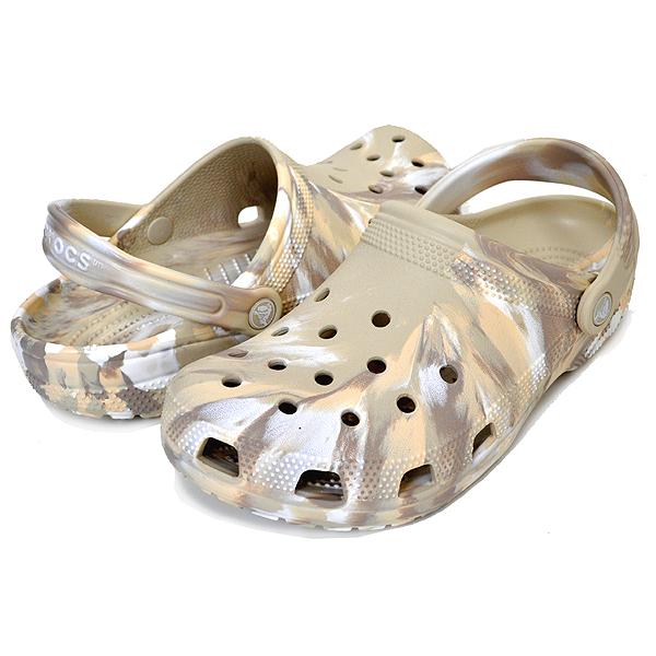 crocs（クロックス） crocs CLASSIC MARBLED CLOG BONE/MULTI 206867-2y3 クラシック ...