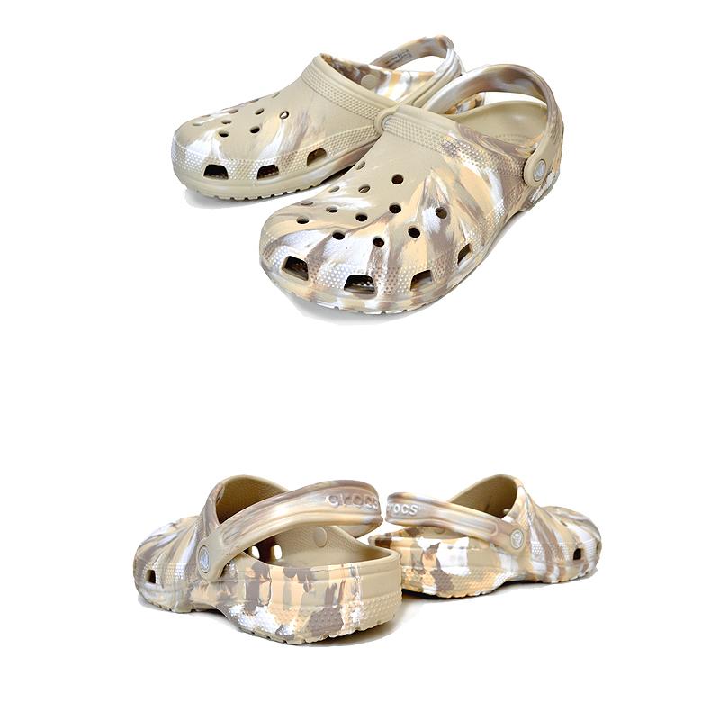 crocs（クロックス） crocs CLASSIC MARBLED CLOG BONE/MULTI 206867-2y3 クラシック ...