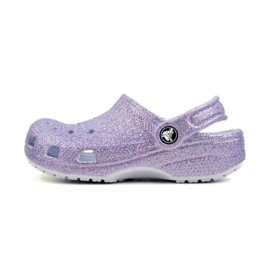 crocs（クロックス） crocs CLASSIC GLITTER CLOG KIDS FROSTED GLITTER 206993-4pc ...