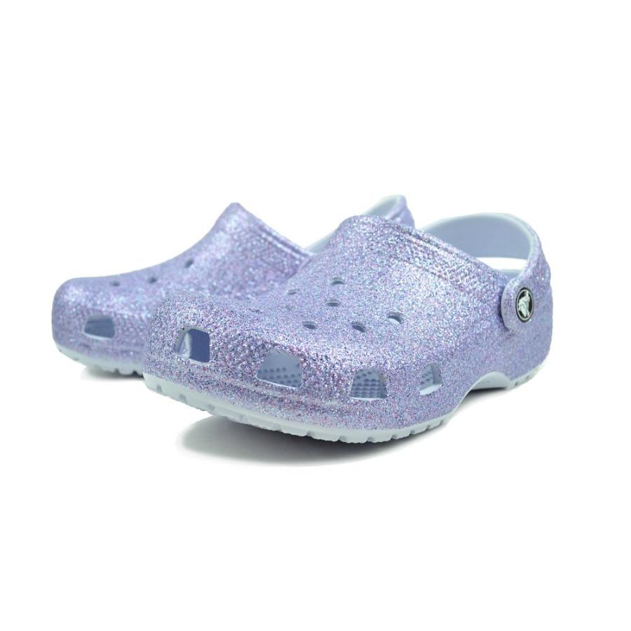 crocs（クロックス） crocs CLASSIC GLITTER CLOG KIDS FROSTED GLITTER 206993-4pc ...