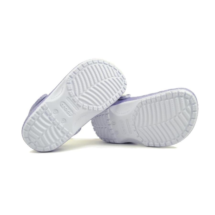 crocs（クロックス） crocs CLASSIC GLITTER CLOG KIDS FROSTED GLITTER 206993-4pc ...