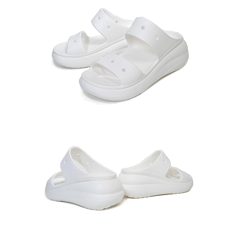 crocs（クロックス） crocs CLASSIC CRUSH SANDAL WHITE 207670-100 クラシック クラッシュ ...