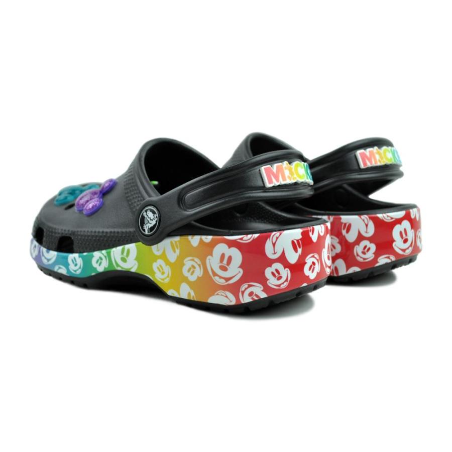 crocs CLASSIC DISNEY RAINBOW CLOG KIDS BLACK/MULTI 207743-0c4 クロックス ...