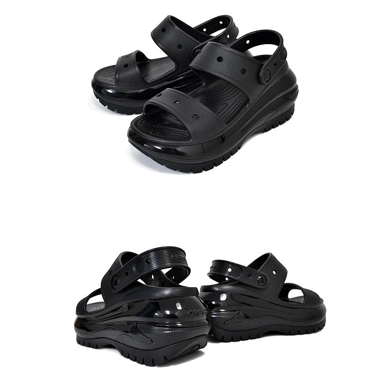 crocs（クロックス） crocs CLASSIC MEGA CRUSH SANDAL BLACK 207989-001 クラシック メガ ...
