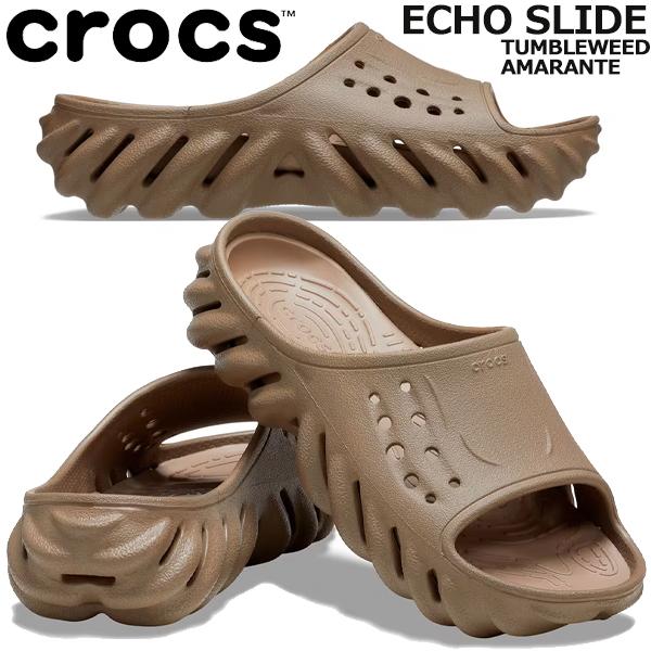 crocs ECHO SLIDE TUMBLEWEED AMARANTE 208170-2g9 クロックス エコー スライド タンブルウィード アマラント クロスライト ターボ スポーツ ...