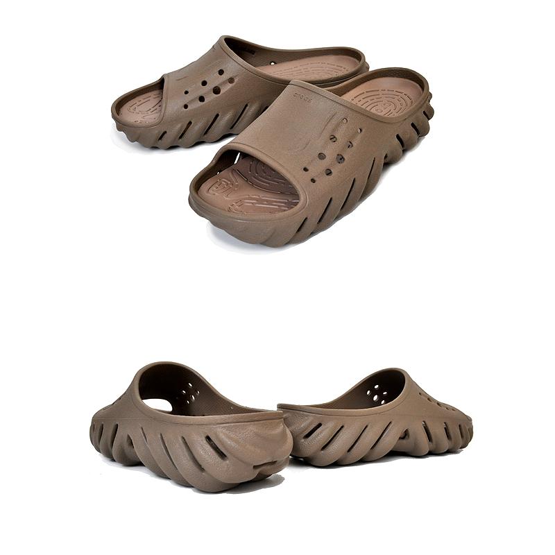crocs（クロックス） crocs ECHO SLIDE TUMBLEWEED AMARANTE 208170-2g9 エコー スライド ...