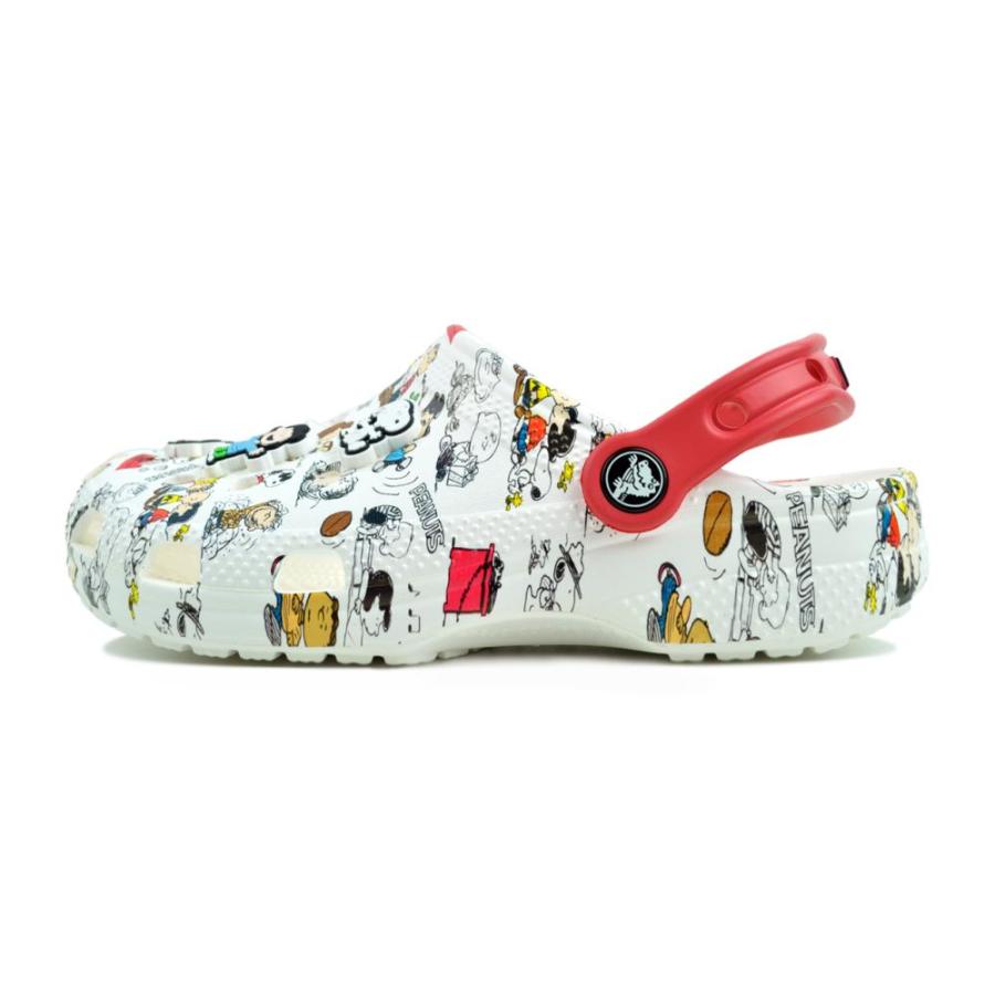 crocs PEANUTS CLASSIC CLOG KIDS WHITE/MULTI 208630-94s クロックス ピーナッツ ...