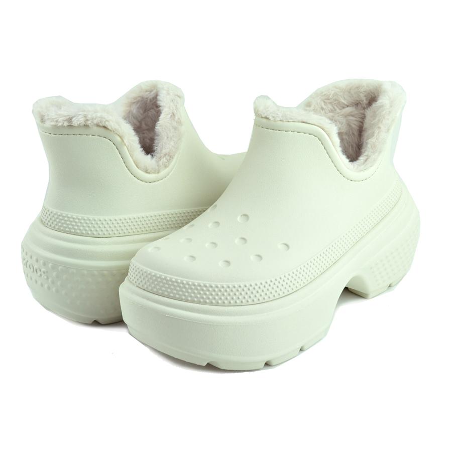 crocs（クロックス） crocs STOMP LINED SHORTY BOOT LINEN/LINEN 210673-0ji ストンプ ...