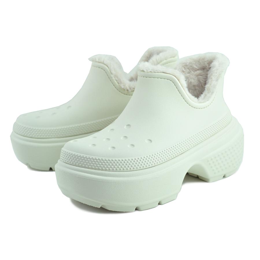 crocs（クロックス） crocs STOMP LINED SHORTY BOOT LINEN/LINEN 210673-0ji ストンプ ...