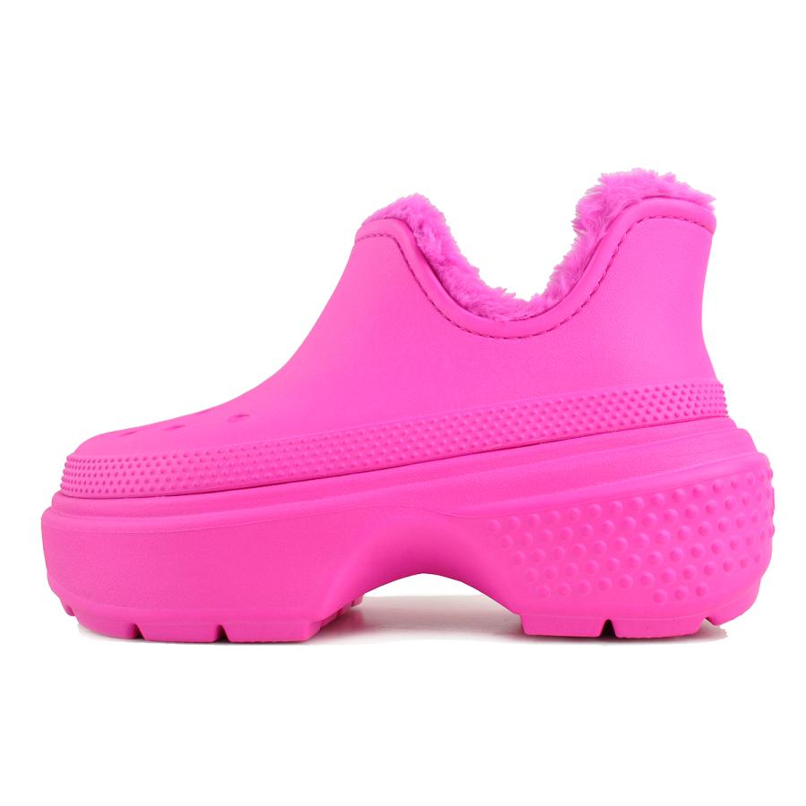 crocs（クロックス） crocs STOMP LINED SHORTY BOOT PINK CRUSH 210673-6tw ストンプ ラ ...