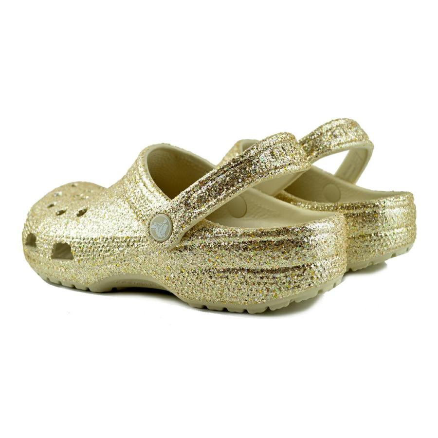 crocs（クロックス） crocs CLASSIC CHUNKY GLITTER CLOG SANDSTONE 212049-0lh ...