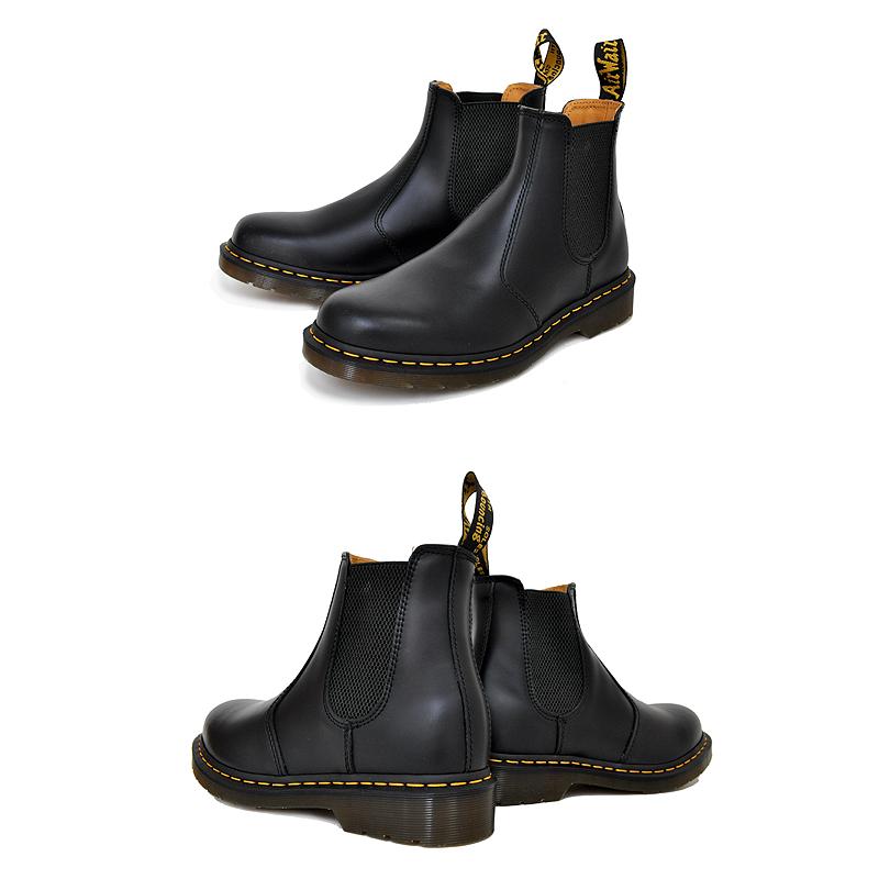 Dr.Martens 2976 YS CHELSEA BOOT SMOOTH BLACK 22227001 Yellow Stitch ドクターマーチン イエローステッチ チェルシーブーツ ...