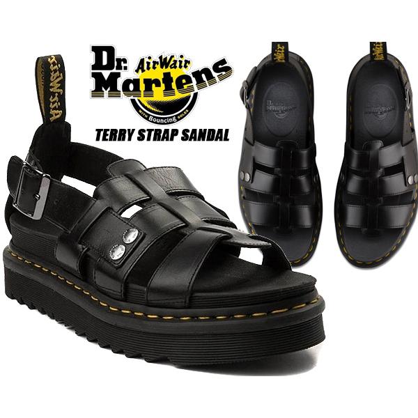 Dr.Martens TERRY STRAP SANDAL BLACK ZEBRILUS BRANDO 23521001 ZIGGY SOLE ...