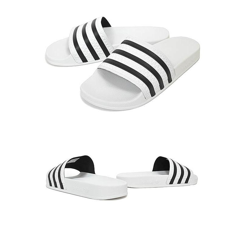 adidas（アディダス） adidas ADILETTE WHITE/CBLACK/WHITE 280648 アディレッタ サンダル ...