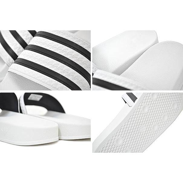 adidas ADILETTE WHITE/CBLACK/WHITE 280648 アディダス アディレッタ サンダル スポーツ シャワー ...