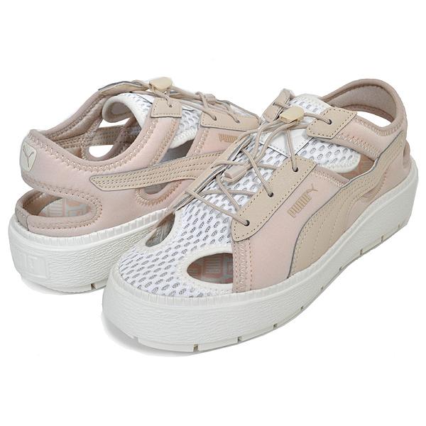 PUMA W BASKET PLATFORM TRACE LITE MULE GRANOLA-FROSTED IVORY 382872-08 プーマ ウィメンズ バスケット プラットフォーム ...