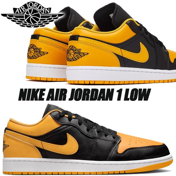 エア ジョーダン 1 ナイキ エアジョーダン ロー NIKE AIR JORDAN LOW black/yellow ochre-white ...
