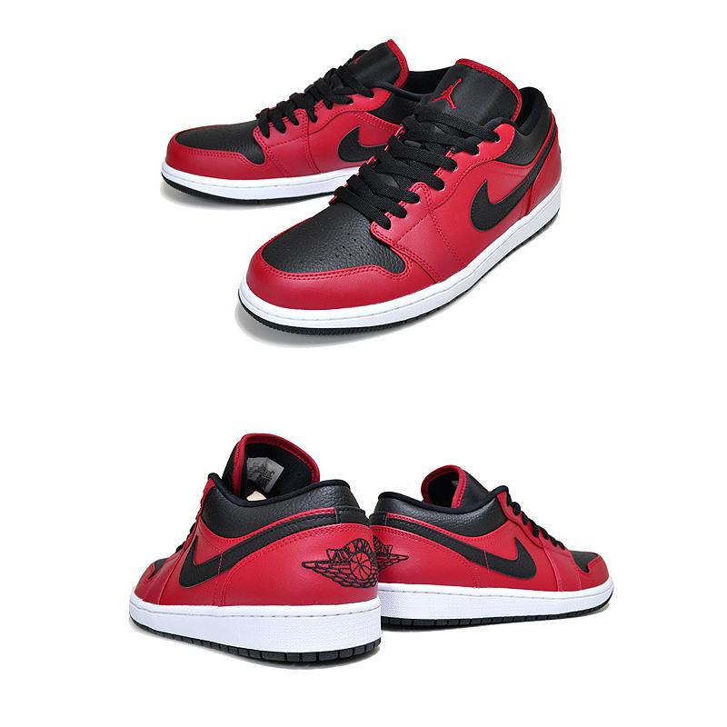 エア ジョーダン 1 NIKE AIR JORDAN LOW gym red/black-white 553558-605 BRED ナイキ ...