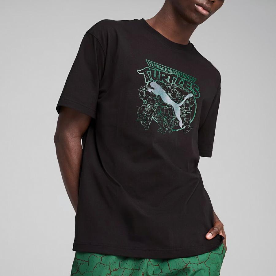 PUMA（プーマ） PUMA TEENAGE MUTANT NINJA TURTLES RELAXED GRAPHIC TEE BLACK ...