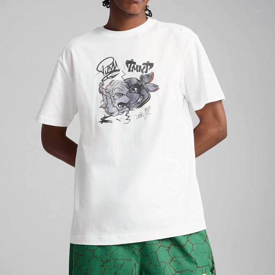 PUMA（プーマ） PUMA TEENAGE MUTANT NINJA TURTLES RELAXED GRAPHIC TEE WHITE ...