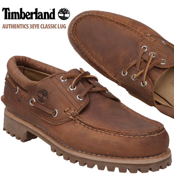 Timberland AUTHENTICS 3EYE CLASSIC LUG RUST FULL GRAIN TB 0A5S2M F13 BOAT SHOE ティンバーランド オーセンティック ...