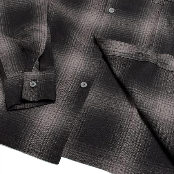 Cal Top CALTOP ART-2000 OMBRE CHECK L/S SHIRTS BLACK/CHACOAL art2000 ...