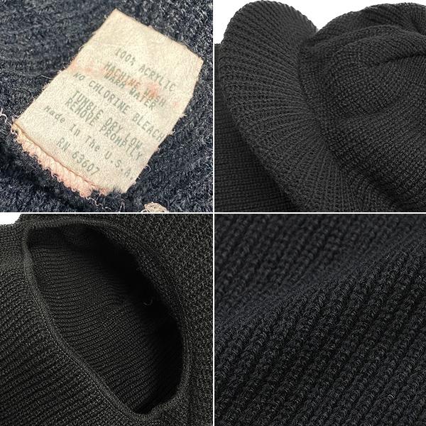MILITARY ACRYLIC BALACLAVA WITH VISOR Made in USA BLACK ミリタリー アクリル バラク ...
