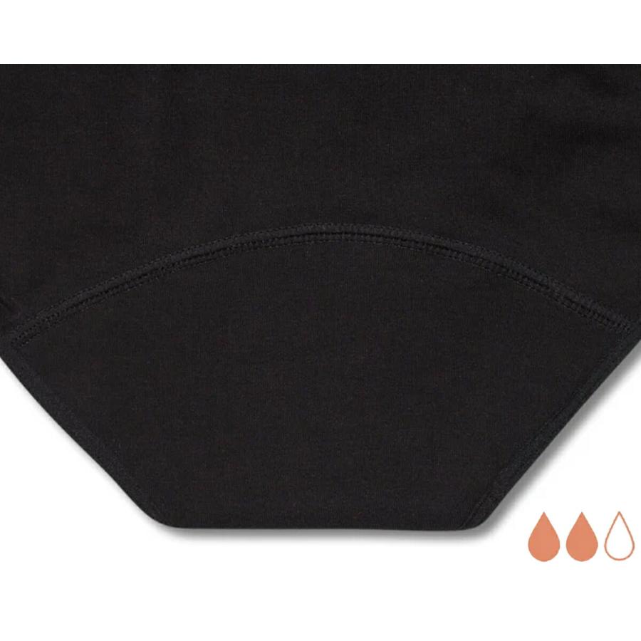 BOODY PERLOD PROOF FULL BRIEF M/H BFHF BLACK ブーディ 吸水 サニタリーショーツ フルブリーフ ...