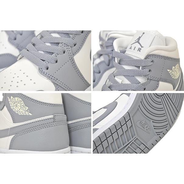 エア ジョーダン 1 NIKE WMNS AIR JORDAN MID sail/stealth-white bq6472-115 ナイキ ...