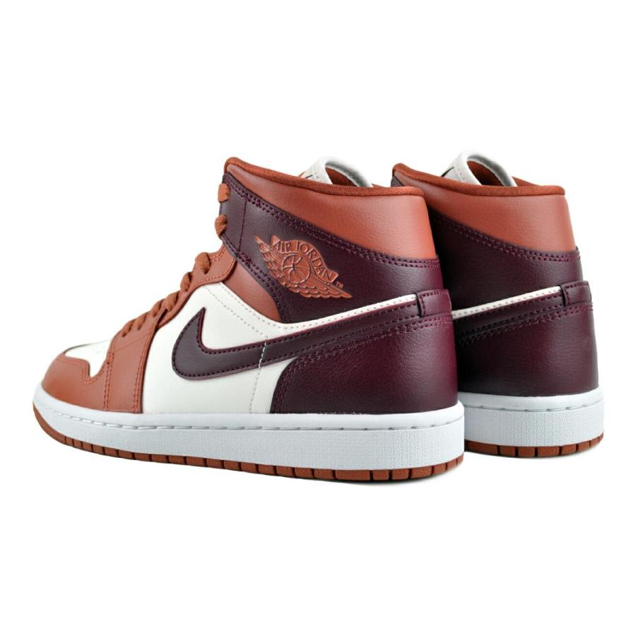 エア ジョーダン 1 NIKE WMNS AIR JORDAN MID dusty peach/night maroon-sail ...