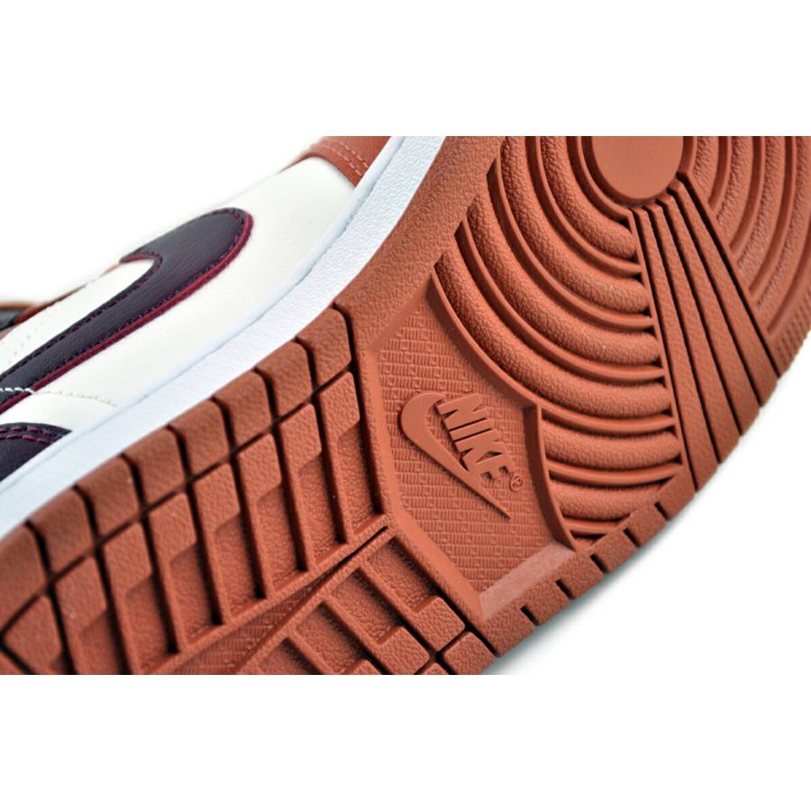 エア ジョーダン 1 NIKE WMNS AIR JORDAN MID dusty peach/night maroon-sail ...