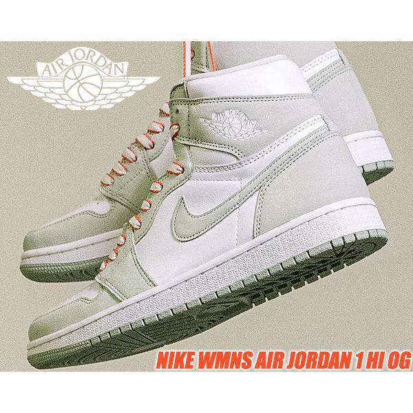 エア ジョーダン 1 NIKE WMNS AIR JORDAN HI OG seafoam/white-heling orange ...