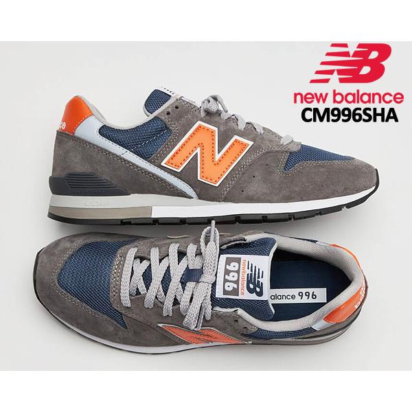 996シリーズ NEW BALANCE CM996SHA width D ニューバランス 996 スニーカー NB996 グレー ネイビー ...