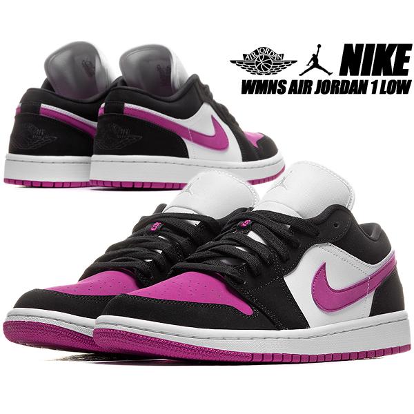 Jordan NIKE WMNS AIR JORDAN 1 LOW black/cactus flower-white dc0774-005 ...