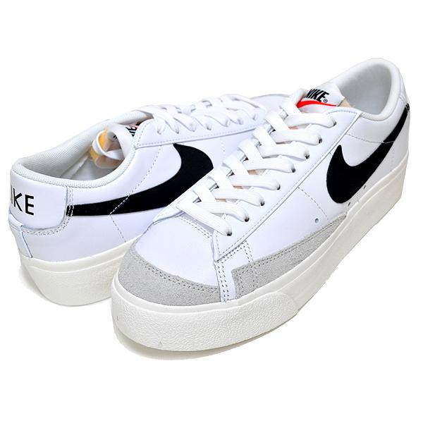 ブレーザー NIKE WMNS BLAZER LOW PLATFORM white/black-sail-team orange dj0292 ...