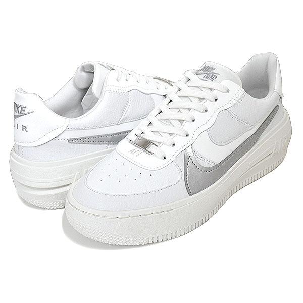 エア フォース 1 NIKE WMNS AF1 PLT.AF.ORM summit wht/metallic silver dj9946 ...