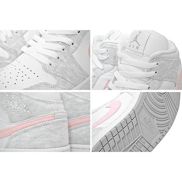 エア ジョーダン 1 NIKE WMNS AIR JORDAN MID SE lt iron ore/atmosphere-white ...
