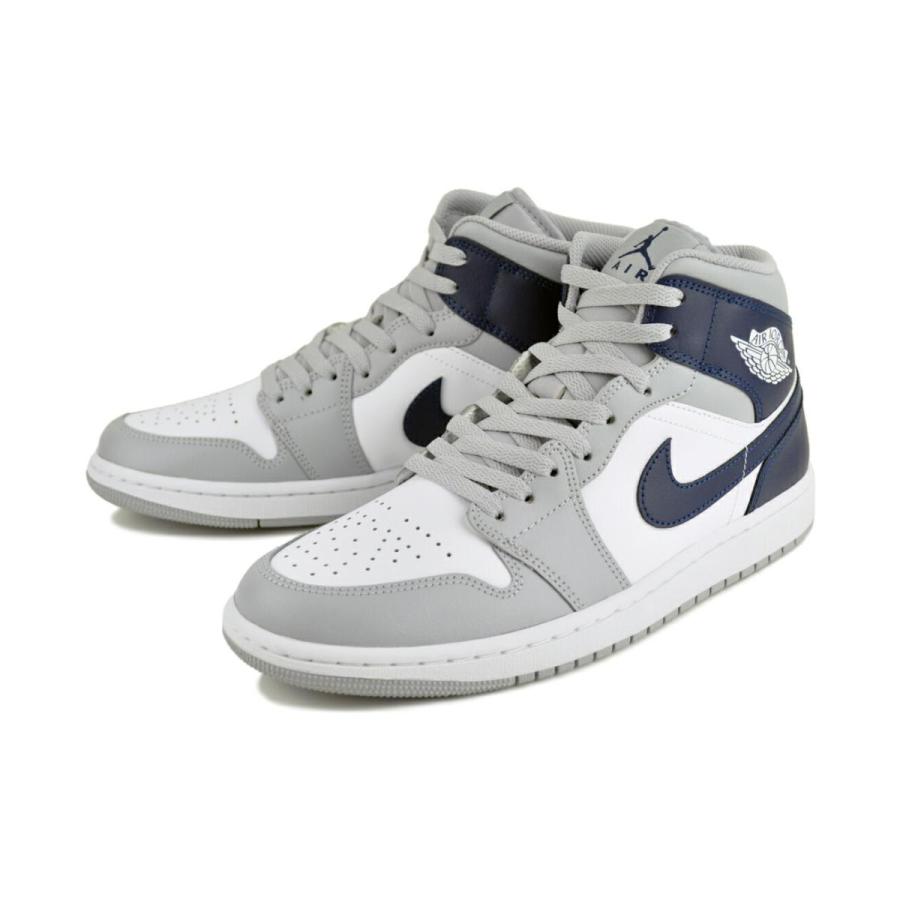エア ジョーダン 1 NIKE AIR JORDAN MID white/midnight navy-wolf grey dq8426-104 ...