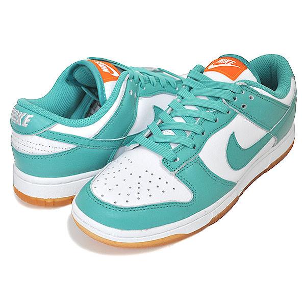 NIKE WMNS DUNK LOW white/washed teal-kumquat dv2190-100 MIAMI DOLPHINS ...