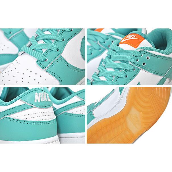 NIKE WMNS DUNK LOW white/washed teal-kumquat dv2190-100 MIAMI DOLPHINS ...
