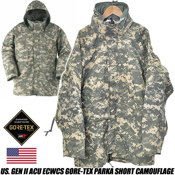 US. GEN II ACU ECWCS GORE-TEX PARKA CAMOUFLAGE ecwcs-gn2-cmf エクワックス ...