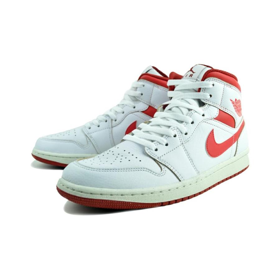 NIKE AIR JORDAN 1 MID SE white/lobster-dune red-sail fj3458-160 ナイキ エアジョーダン ミッド スニーカー AJ1 ホワイト ...