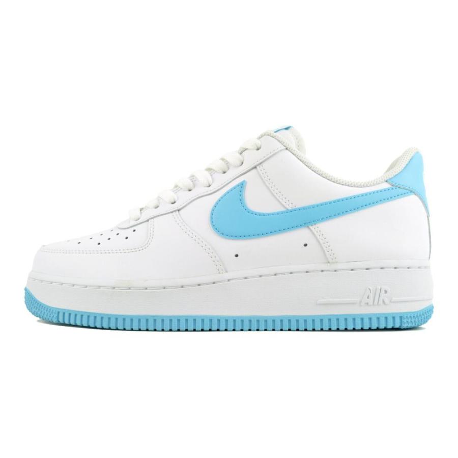 NIKE（ナイキ） NIKE AIR FORCE 1 07 white/aquarius blue-white fq4296-100 エア ...